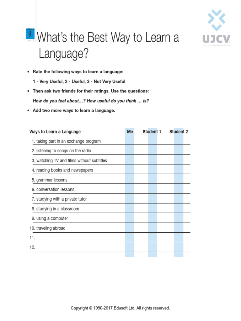 Effective Language Learning Methods | PDF