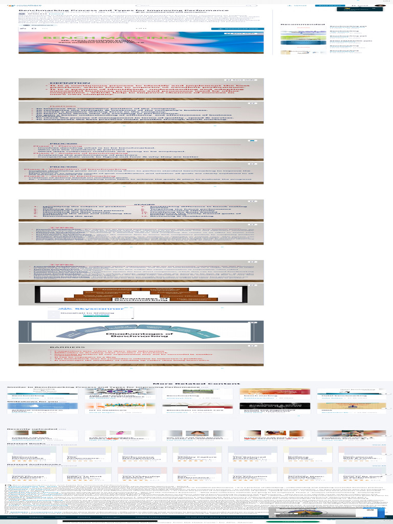 Benchmarking Process and Types For Improving Performance PPT 2 | PDF | Benchmarking | Goal