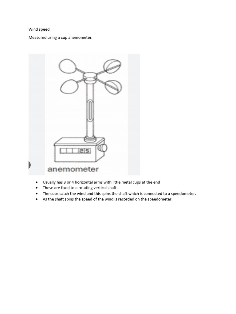 Wind Speed and Humidity Measurement | PDF