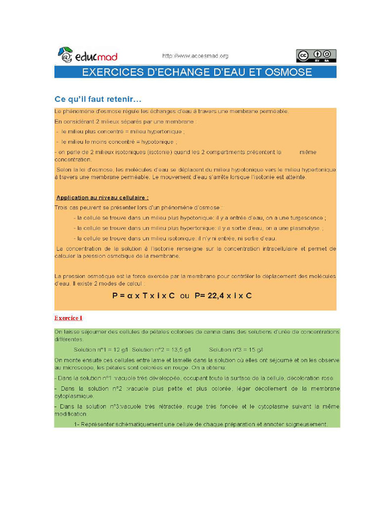 EXERC Osmose | PDF