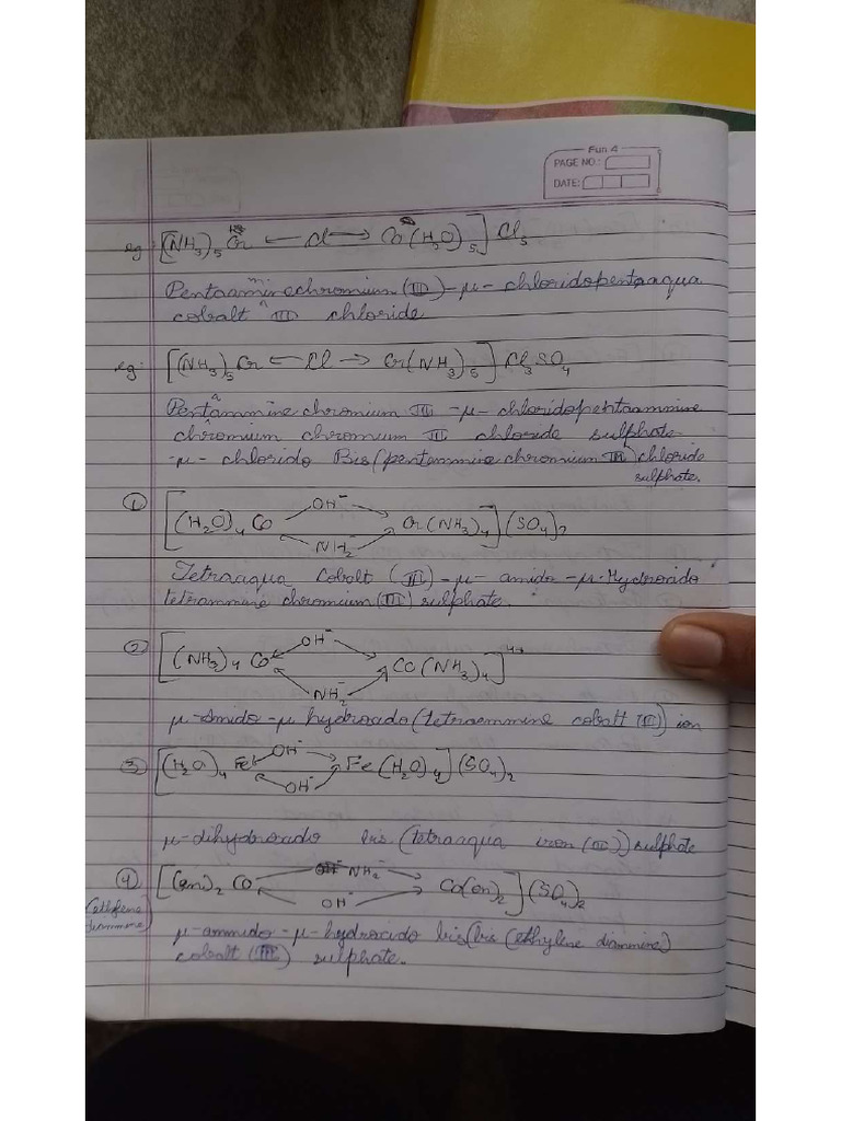 IUPAC of Complex compounds | PDF