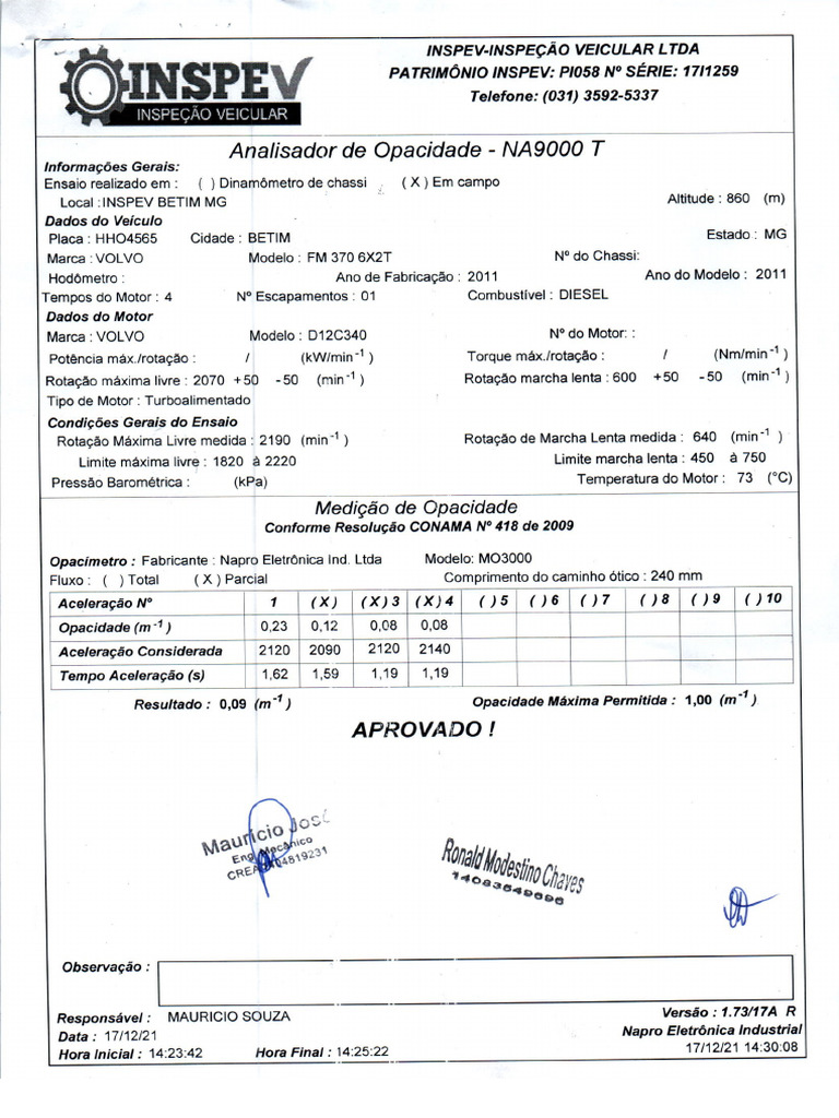 HHO-4565 Laudo OPACIDADE | PDF