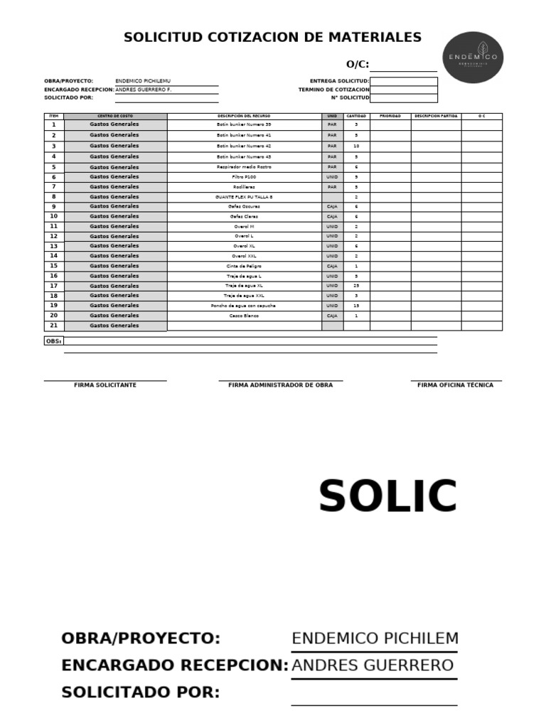 COTIZACION EPP | PDF