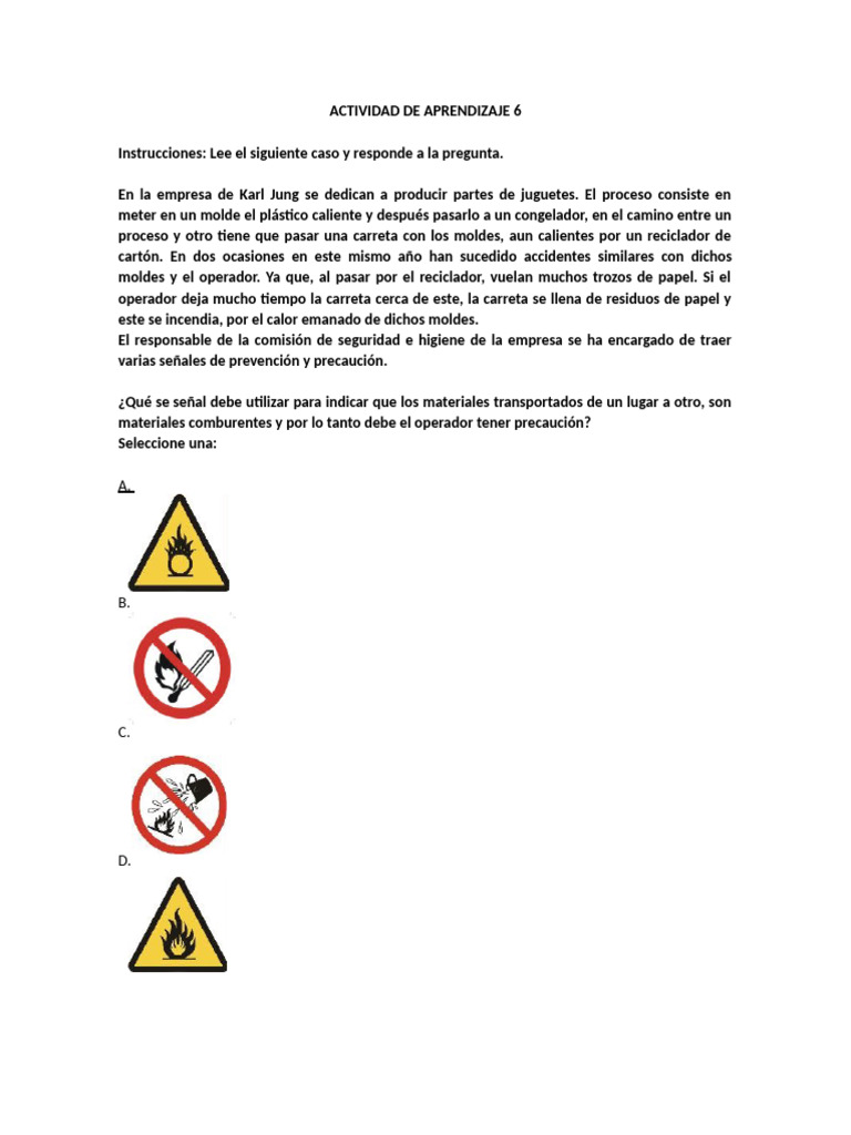 ACTIVIDAD DE APRENDIZAJE 6-Nom-026-Stps-Procadist | PDF