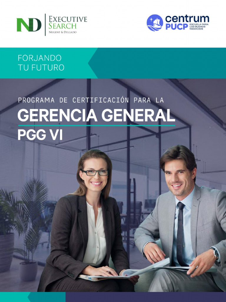 Brochure Programa de Certificación Gerencia General - PGG. v1 | PDF