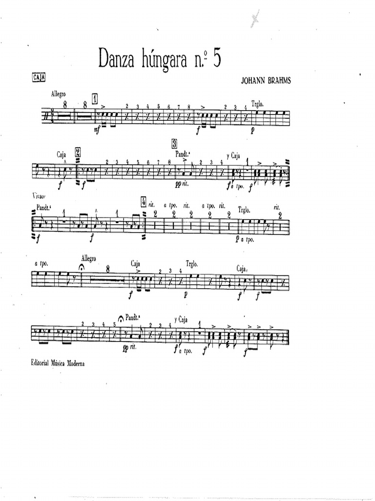 Danza Hungara N 5 - Caja | PDF