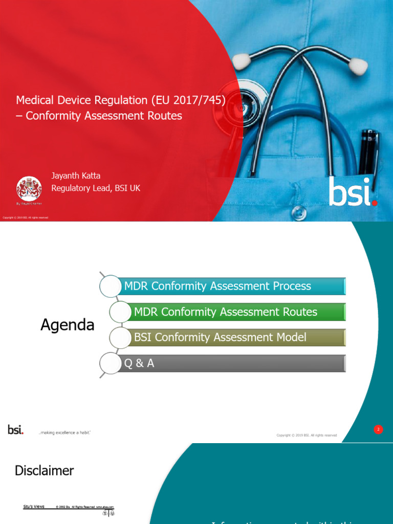 Conformity Assessment RoutesPresentation | PDF | Audit | Medical Device