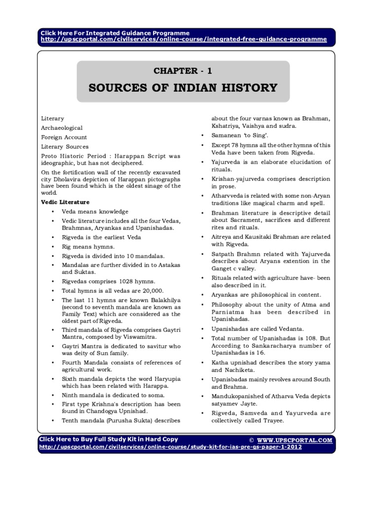 Indian History Notes Overview | PDF