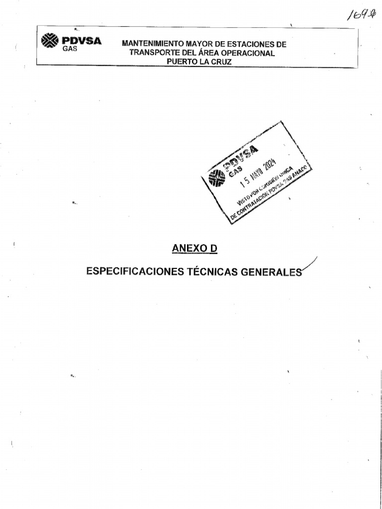 Especific Tecnicas Pto La Cruz | PDF
