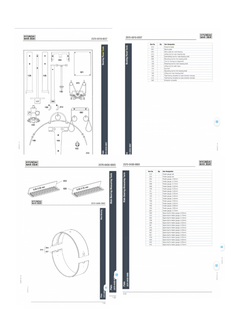 Main Bearing Special Tools | PDF