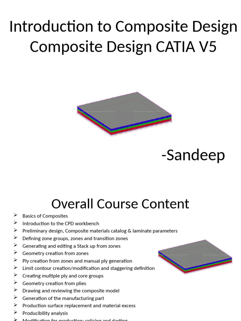 CATIA COmposite Training Introduction | PDF