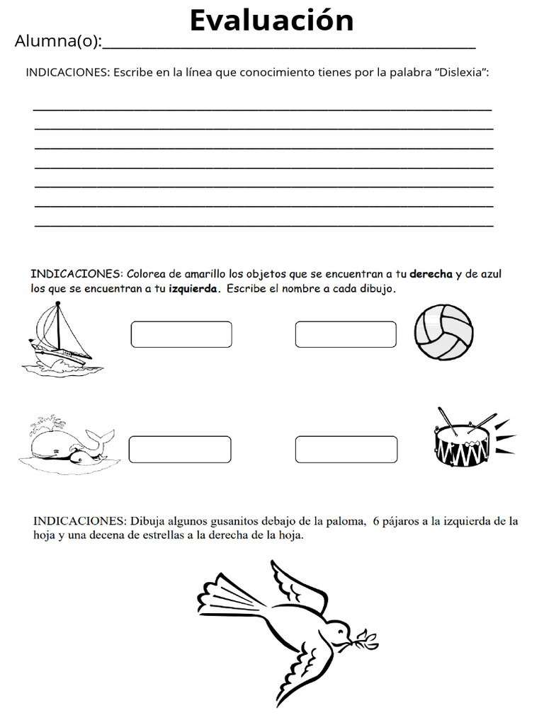 Evaluación de Conocimiento sobre Dislexia | PDF
