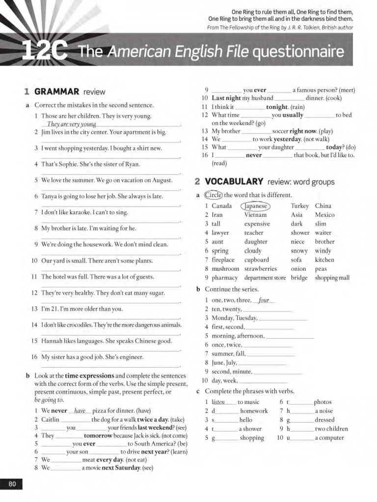 487_6- American English File. 2ed. Lev.1 Workbook | PDF