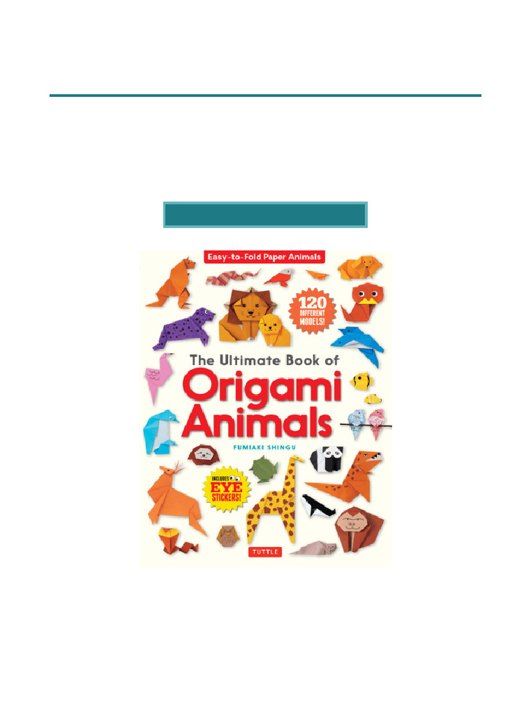 Easy Origami Animals Guide | PDF | Origami | Lion