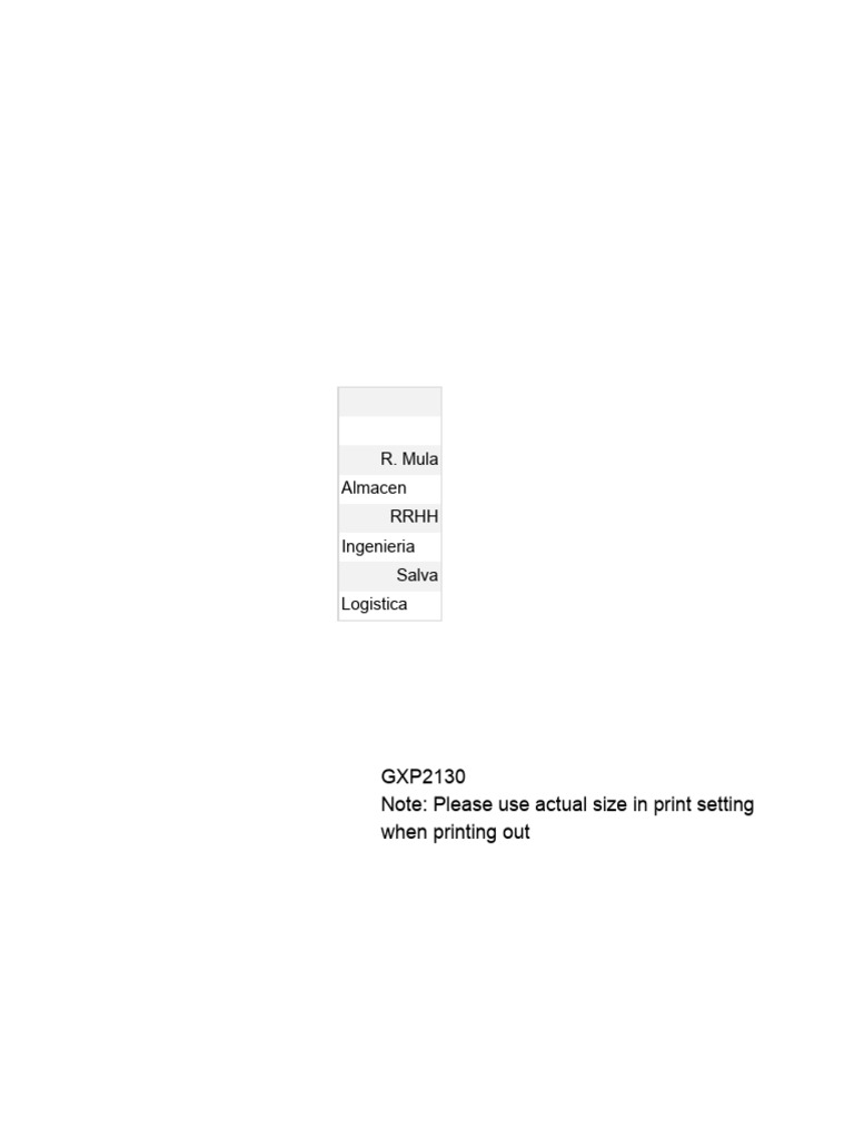 Gxp2130 MPK BLF Template | PDF