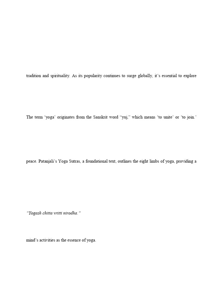 Yoga 1 and 2 Units Notes | PDF | Yoga | Asana