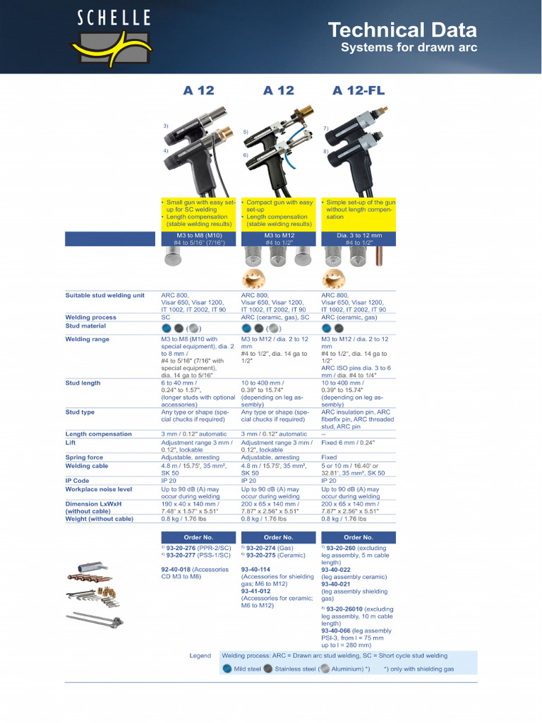 A12 FL Technical Datasheet | PDF