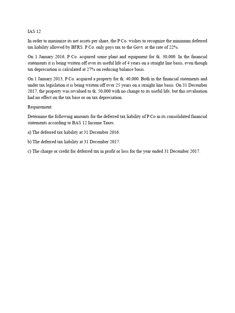 Ias 12 | PDF