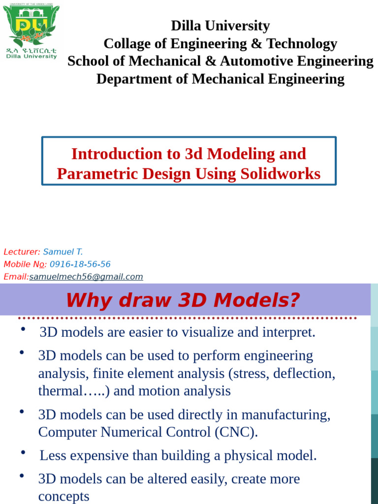 Introduction to Solidworks | PDF | Computer Aided Design | Software