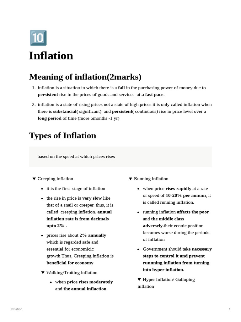 Inflation | PDF | Cost Of Living | Inflation