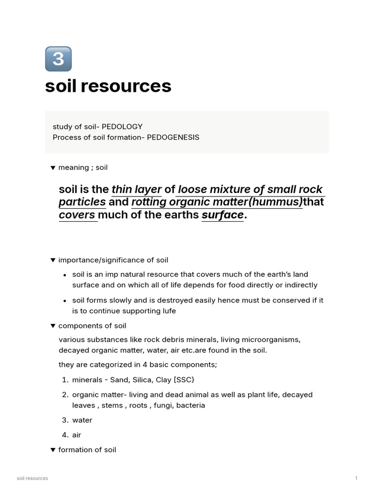 Soil Resources | PDF | Soil | Erosion