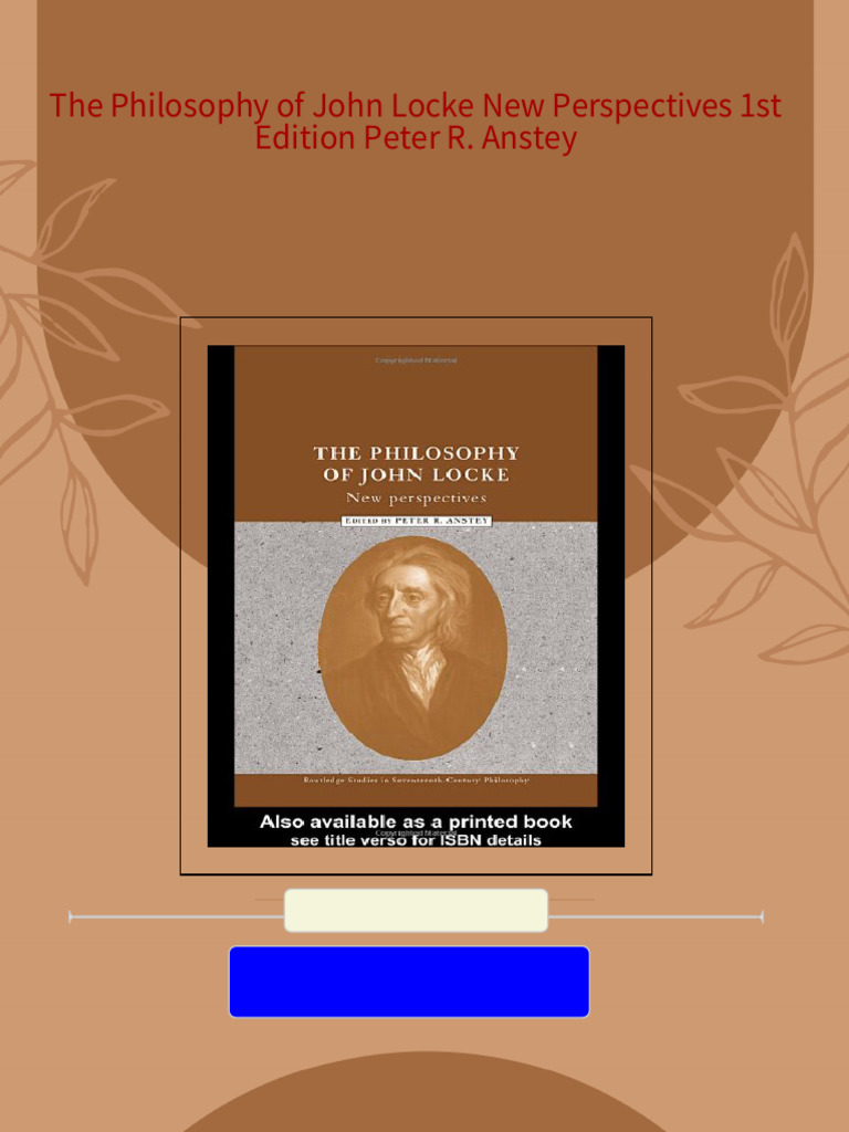 Ebooks File The Philosophy of John Locke New Perspectives 1st Edition ...