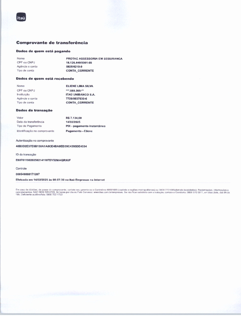 Pagamento - Eliene | PDF