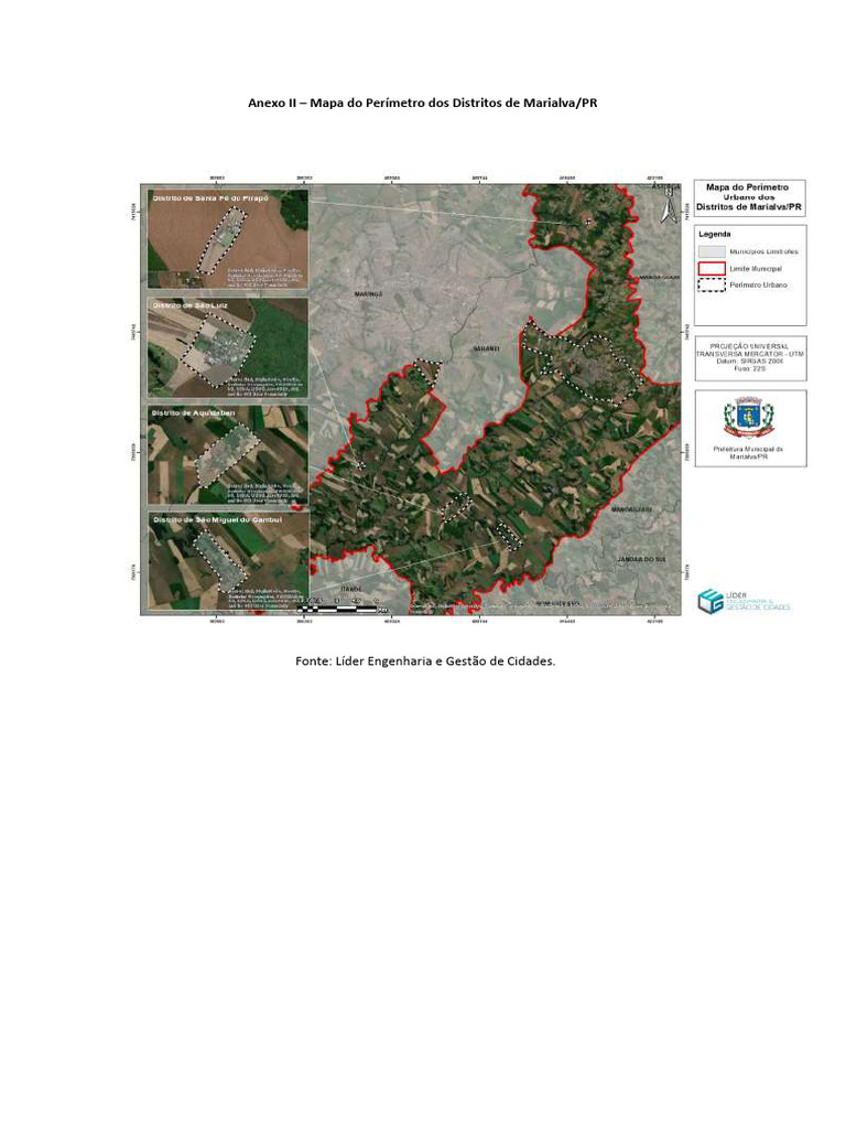 Anexo II - Mapa do Perímetro dos Distritos de Marialva | PDF