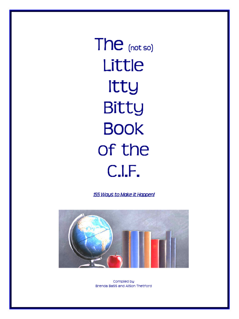 Not So Itty Bitty Book of the CIF - June 2013 | PDF | Brainstorming | Lecture