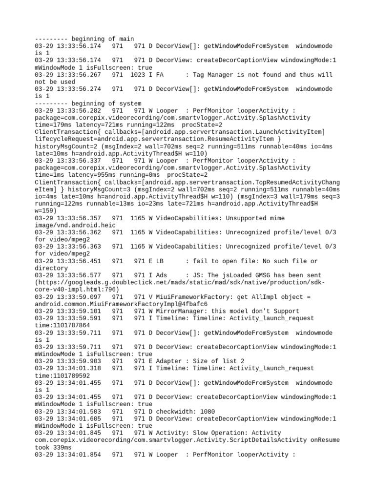 Logcat 1711737236081 | PDF | Digital Technology | Computer Programming