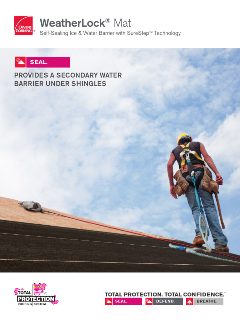 OC - WeatherLock - Mat - DataSheet | PDF | Roof | Building Engineering