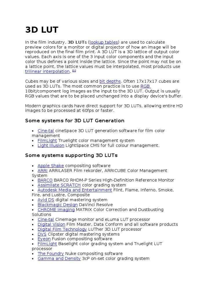 3D Lut | PDF