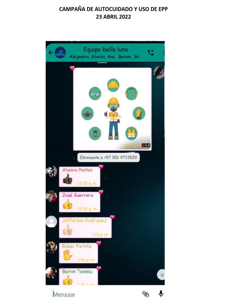 Campaña de Uso de Epp 23 Abril 2022 | PDF