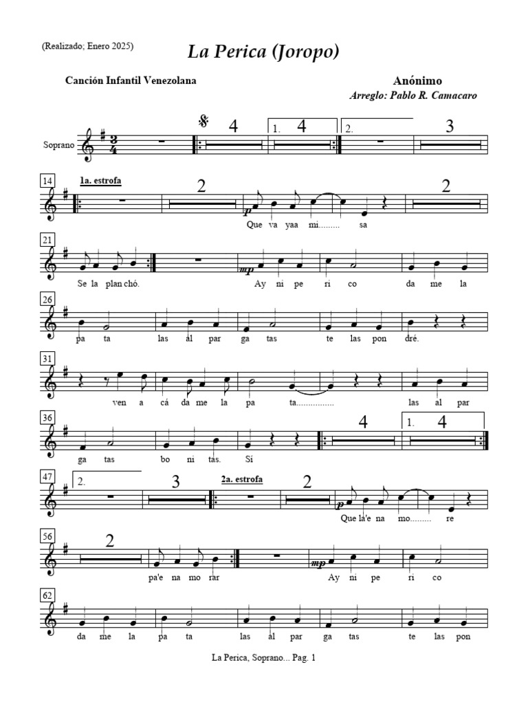 La Perica, Soprano | PDF