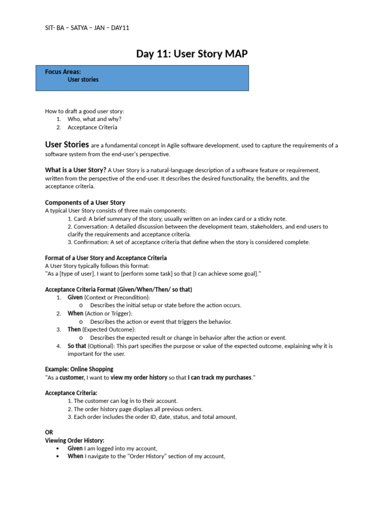 All about User Story | PDF | Computing | Information Technology