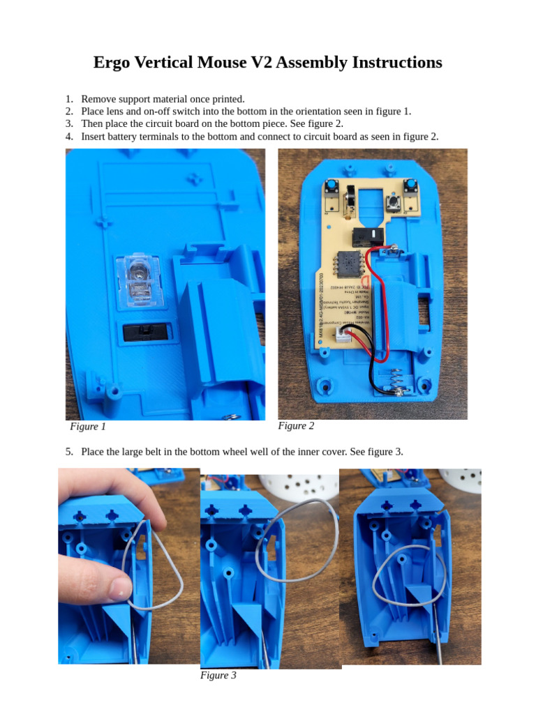V2 Ergo Mouse Assembly Instructions | PDF
