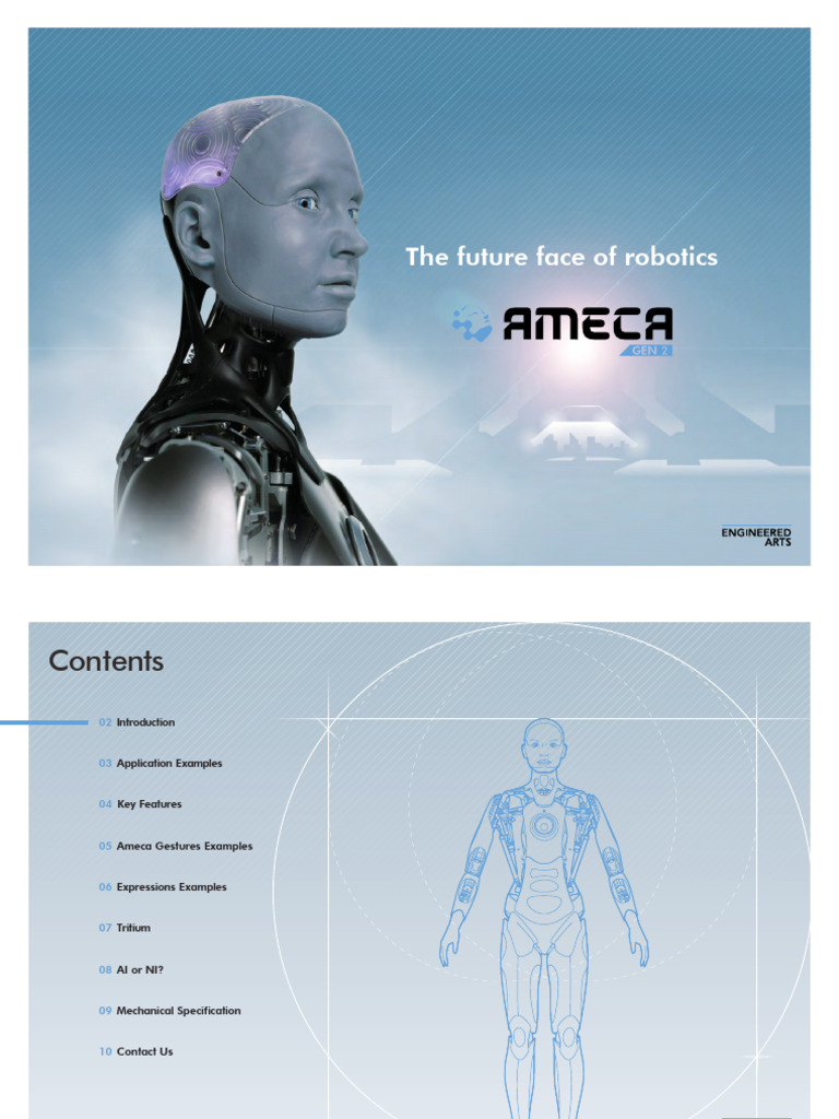 Ameca Gen 2 Brochure 2023 v1 | PDF | Artificial Intelligence ...