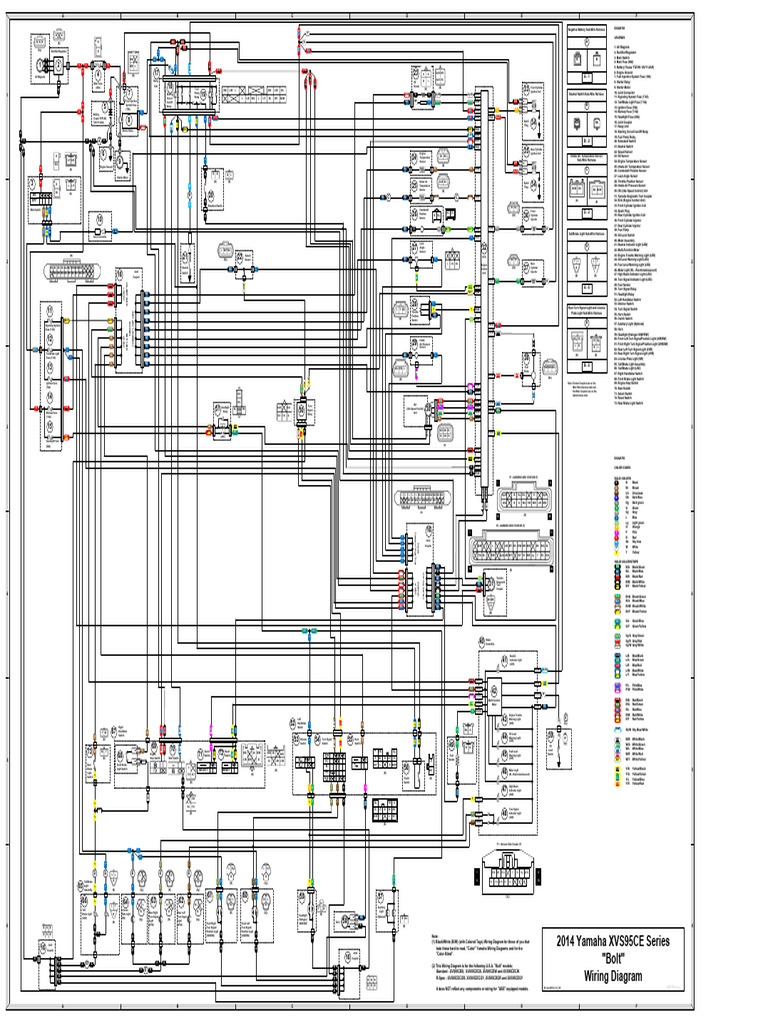Yamaha Bolt Xvs95ce C Wiring Diagram Bw With Colored Tags V1 3 U3 Eng