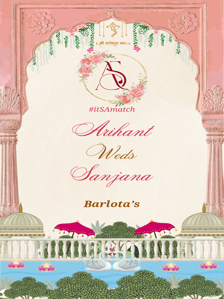 Arihant Sanjana Wedding Invite | PDF