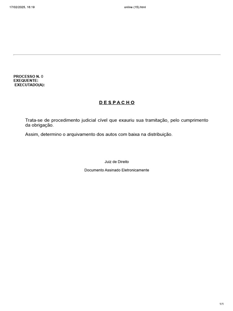 Modelo Despacho | PDF