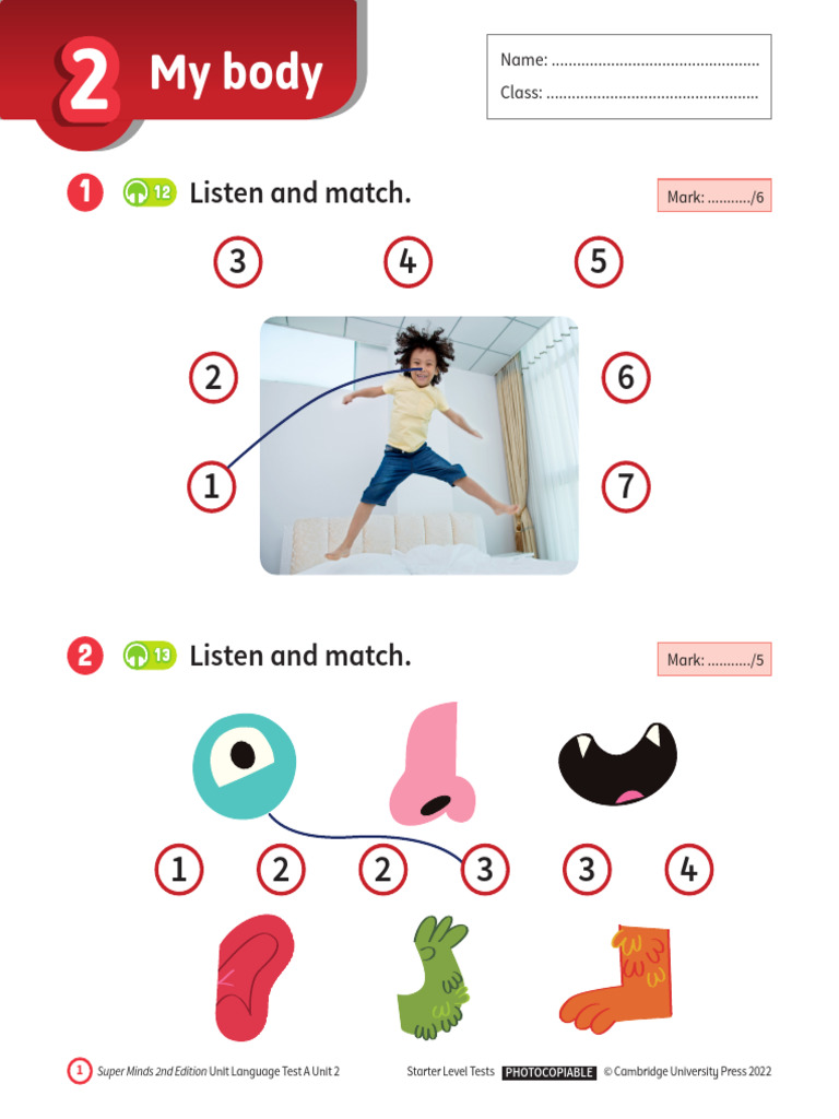 SM2ed BE Starter Level Unit 2 Test A | PDF