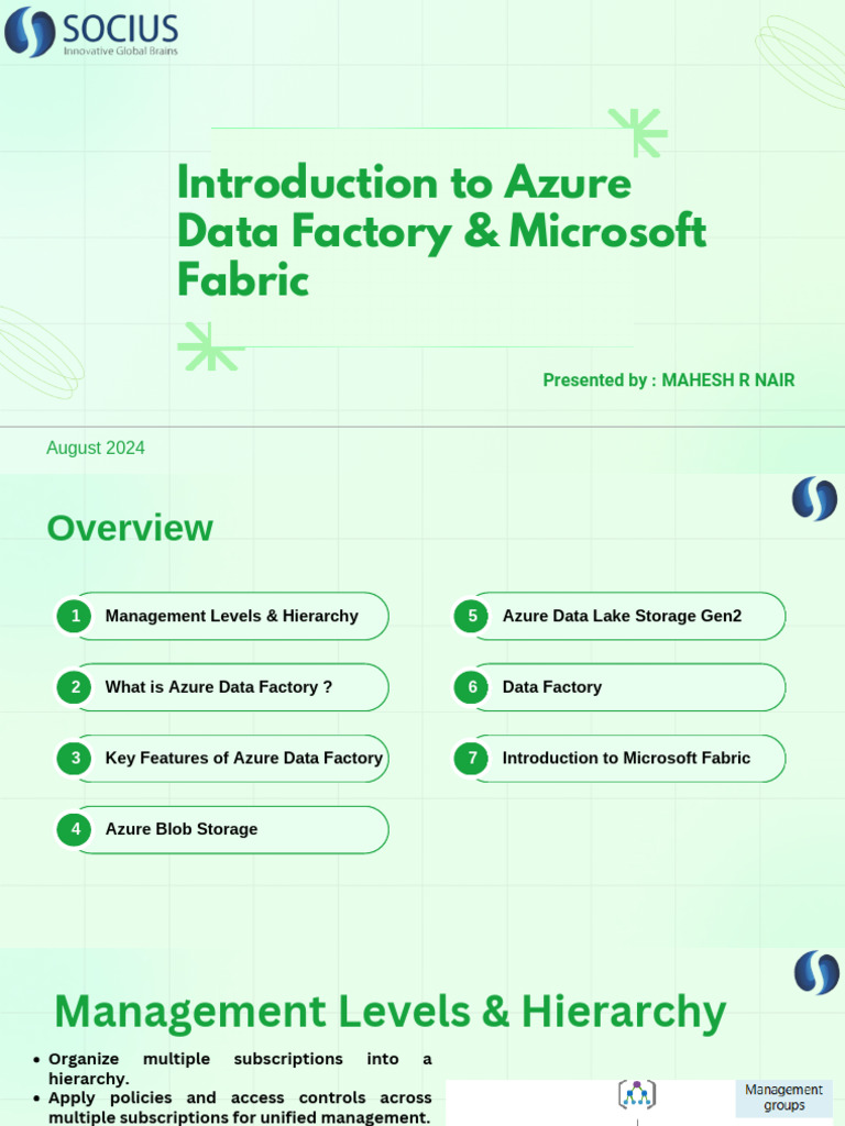 Azure Data Factory Overview | PDF | Microsoft Azure | Analytics