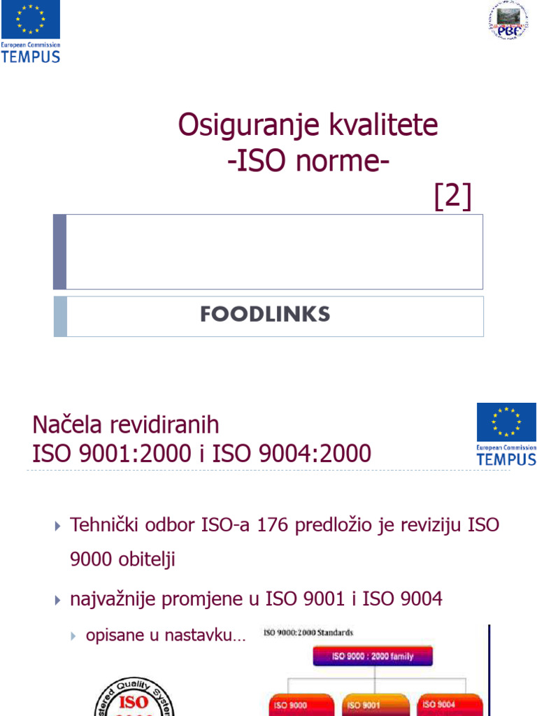 Tempus Predavanje Iso Norme 2 | PDF
