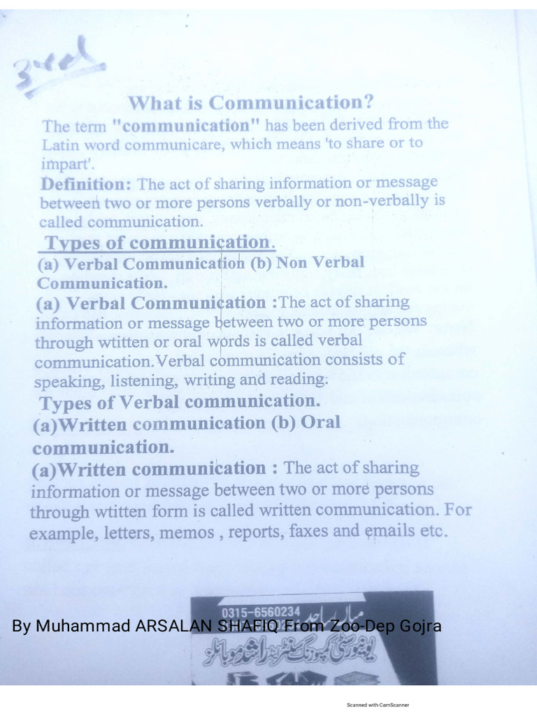 Easy Communication Skills Notes Eng W | PDF