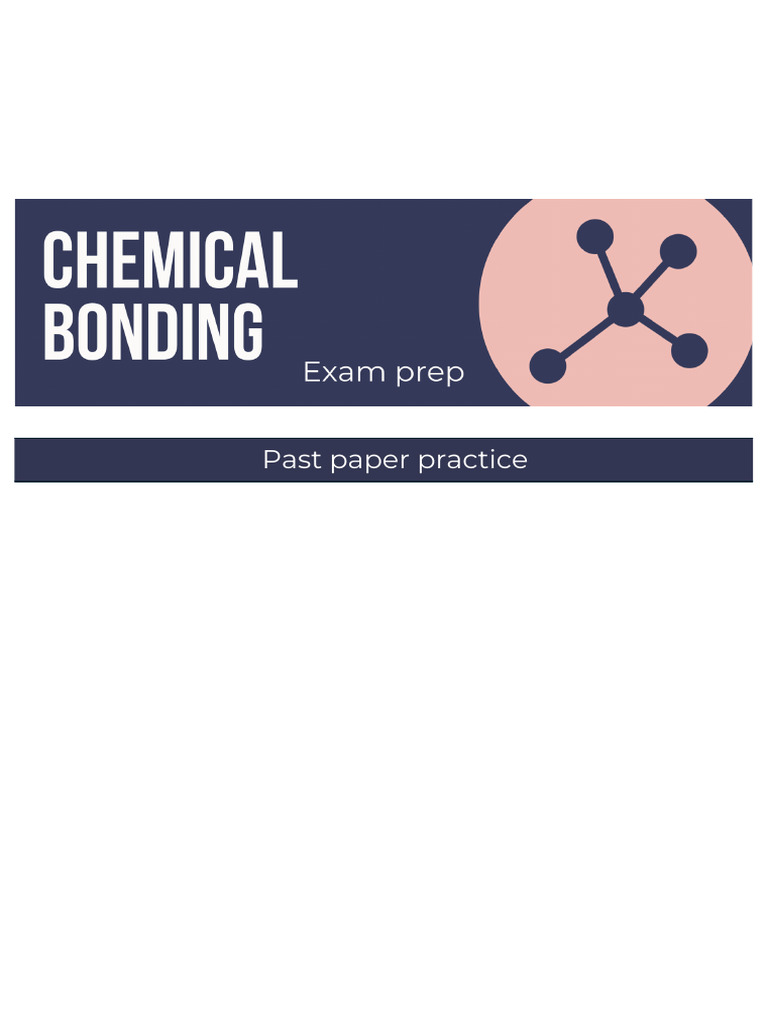 Chemical Bonding Exam Prep | PDF | Chemical Bond | Intermolecular Force