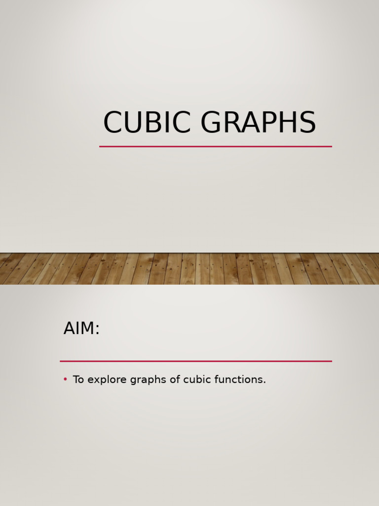 Cubic Graphs | PDF | Slope | Mathematical Physics