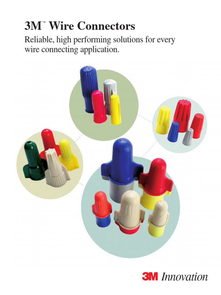 Empalmadores - 3M Wire Connector | PDF | Electrical Connector | Wire