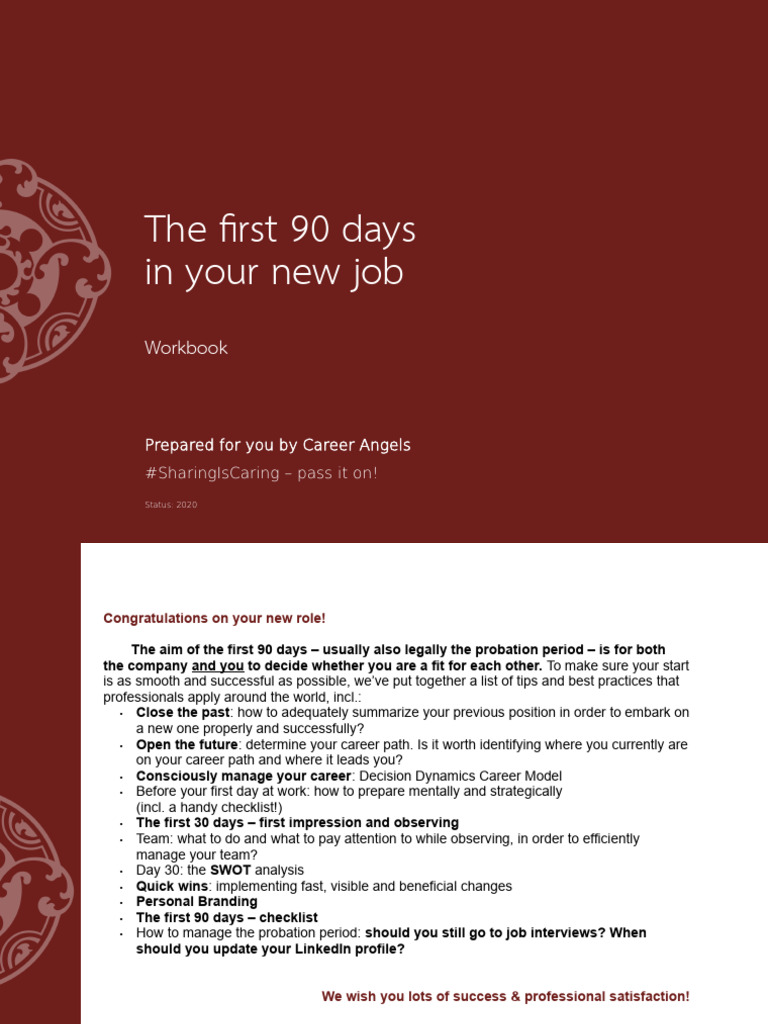 First 90 Days Success Workbook | PDF | Swot Analysis | Social Psychology