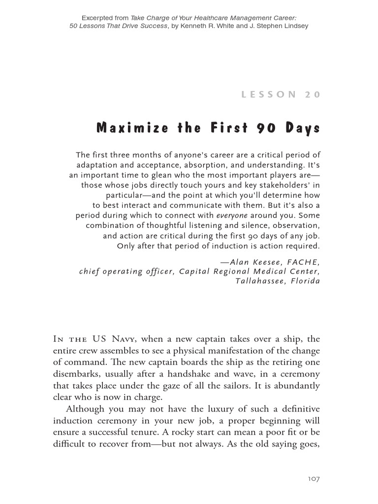 Maximize The First 90 Days | PDF