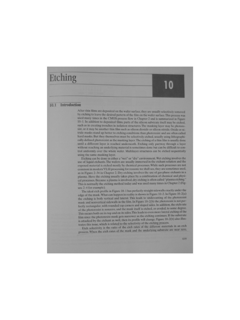 Etching Process | PDF